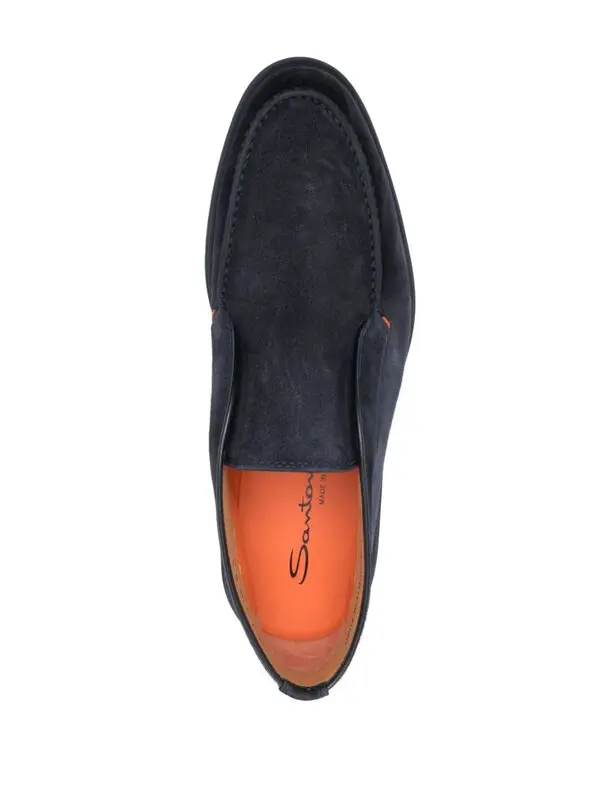 Santoni Suede Slip-on Shoes