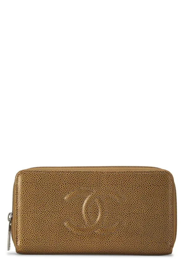 Chanel Caviar Timeless 'cc' Zippy Organizer - Brown