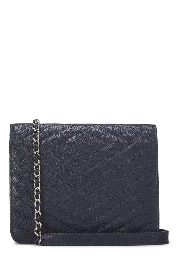 Chanel Caviar Chevron Envelope Wallet On Chain