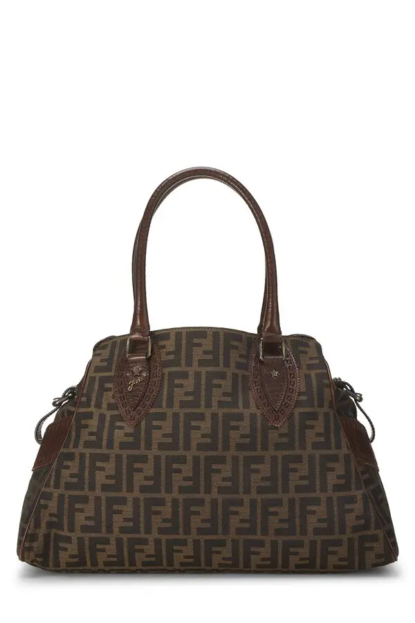 Fendi Zucca Bag Du Jour Tote - Brown