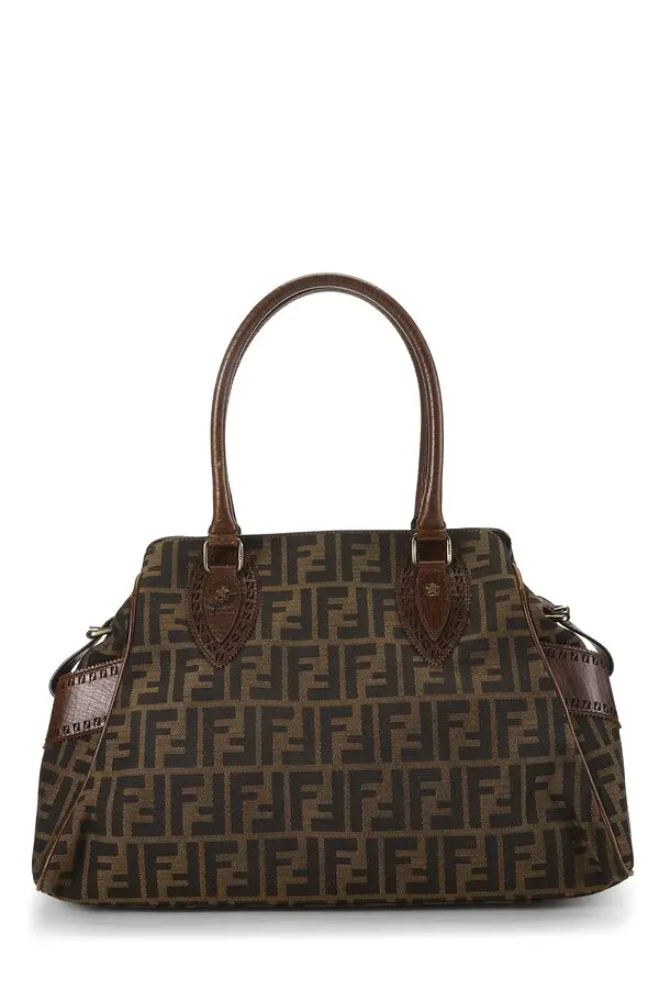 Fendi Zucca Bag Du Jour Tote - Brown