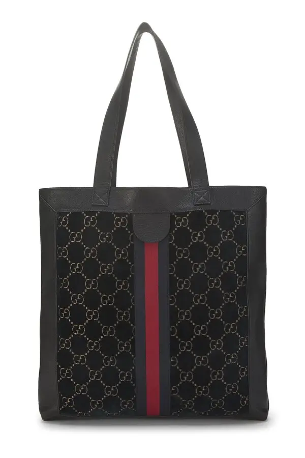 Gucci Gg Velvet Ophidia Tote Large