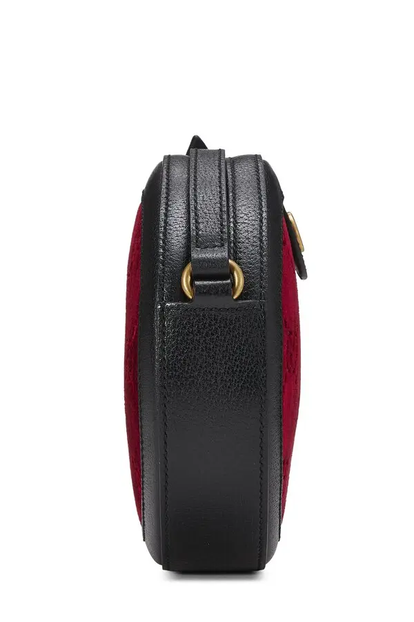 Gucci Gg Velvet Ophidia Round Shoulder Bag