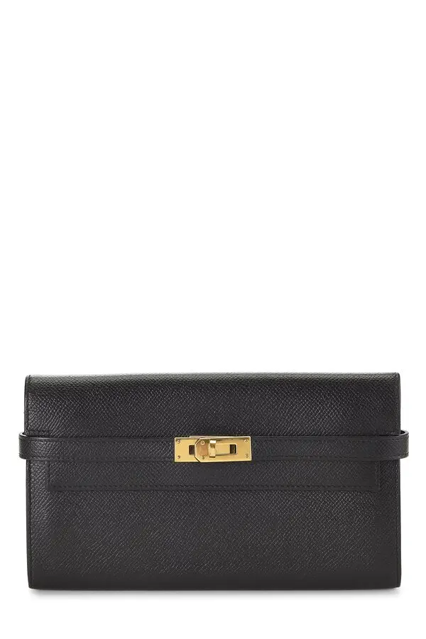 Hermès Epsom Kelly Wallet - Black