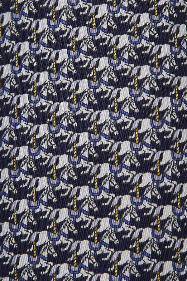 Hermès Unicorn Print Tie