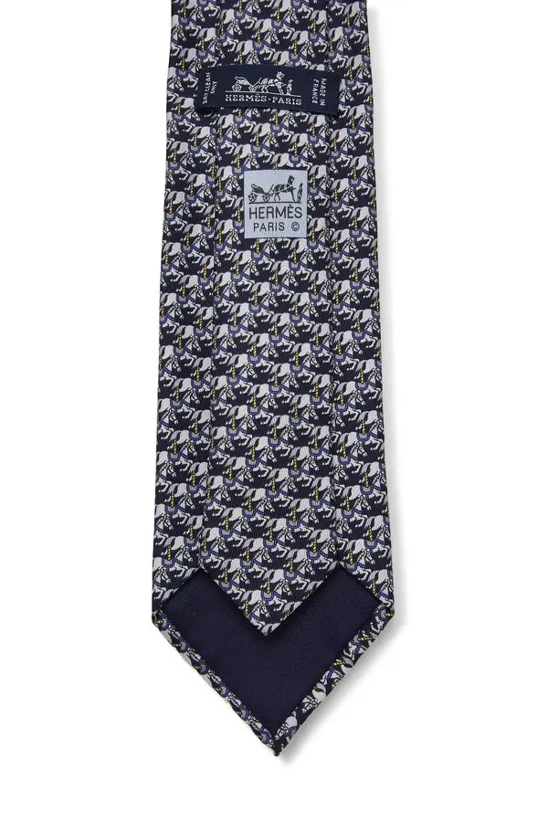 Hermès Unicorn Print Tie