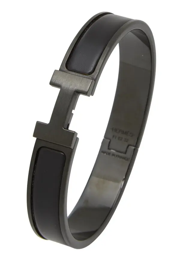 Hermès Clic Clac H Gm Bangle - Black