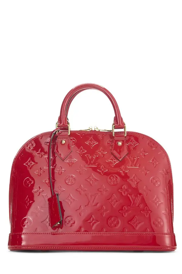 LOUIS VUITTON Monogram Vernis Alma Nm - Red