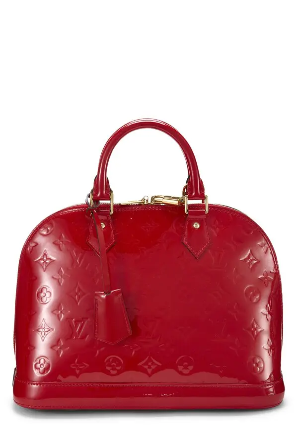 LOUIS VUITTON Monogram Vernis Alma Nm - Red