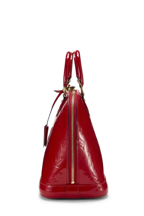LOUIS VUITTON Monogram Vernis Alma Nm - Red