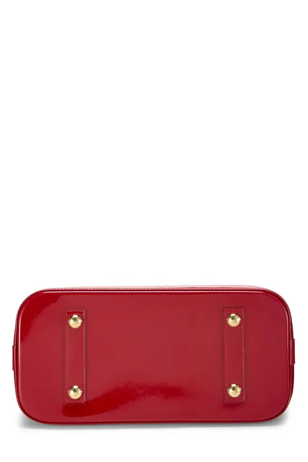 LOUIS VUITTON Monogram Vernis Alma Nm - Red