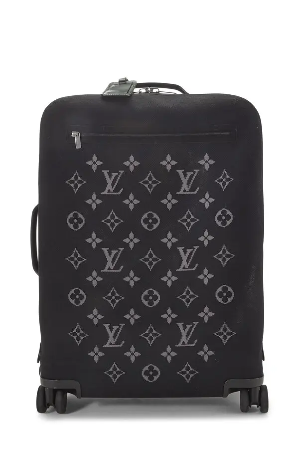 LOUIS VUITTON Monogram Jacquard Soft Horizon 55 - Black
