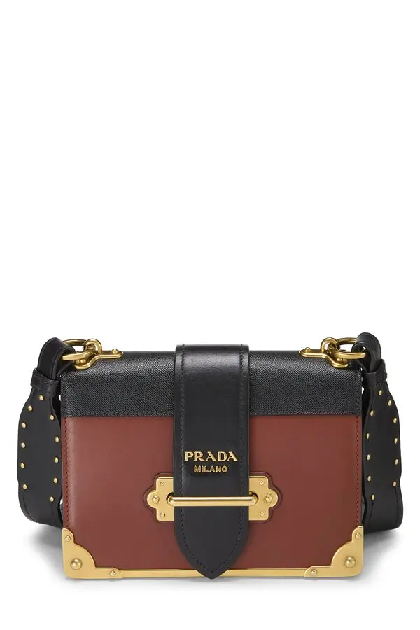 Prada Black Cahier Crossbody - Brown
