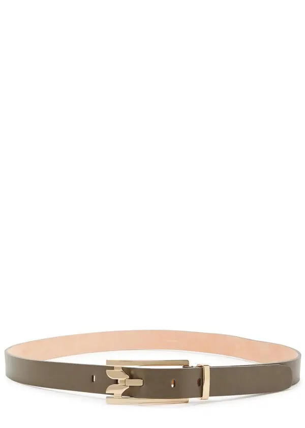 Victoria Beckham Dorian Leather Belt - Brown