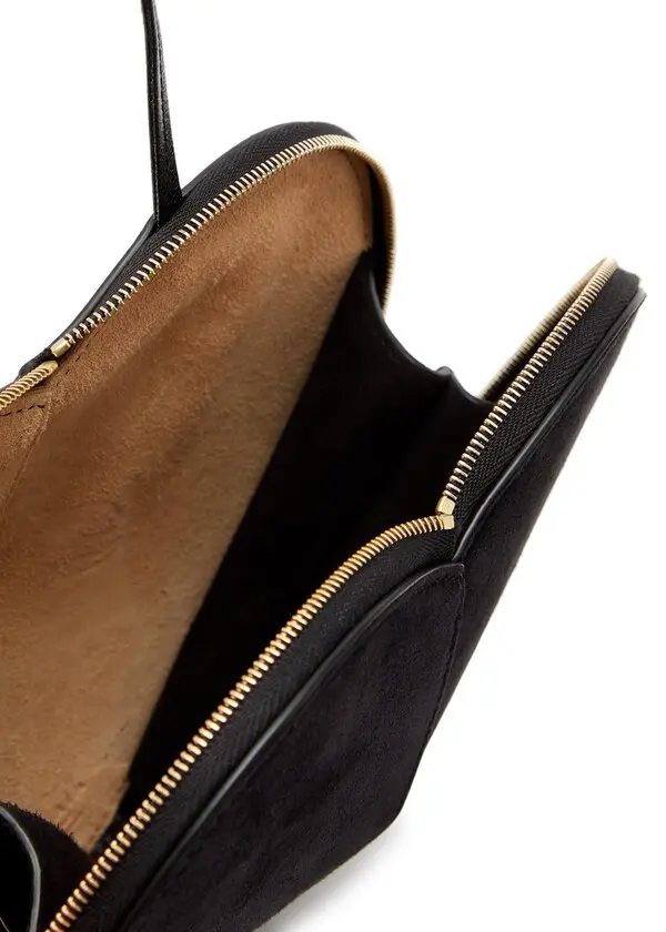 Alaïa Le Coeur Suede And Leather Cross-body Bag