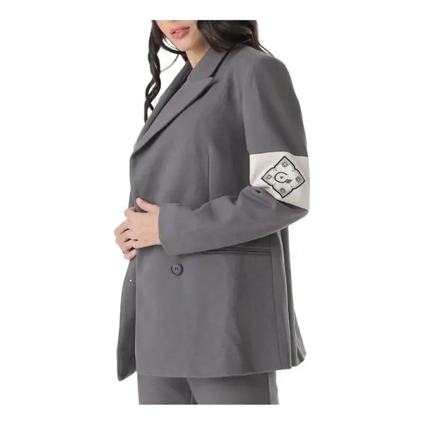 HOUSE OF CENMAR Double Breasted Blazer - Grey