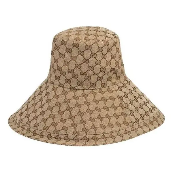 Gucci Gg Canvas Wide Brim Hat - Beige