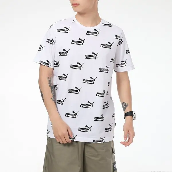PUMA Aop T-shirt - White