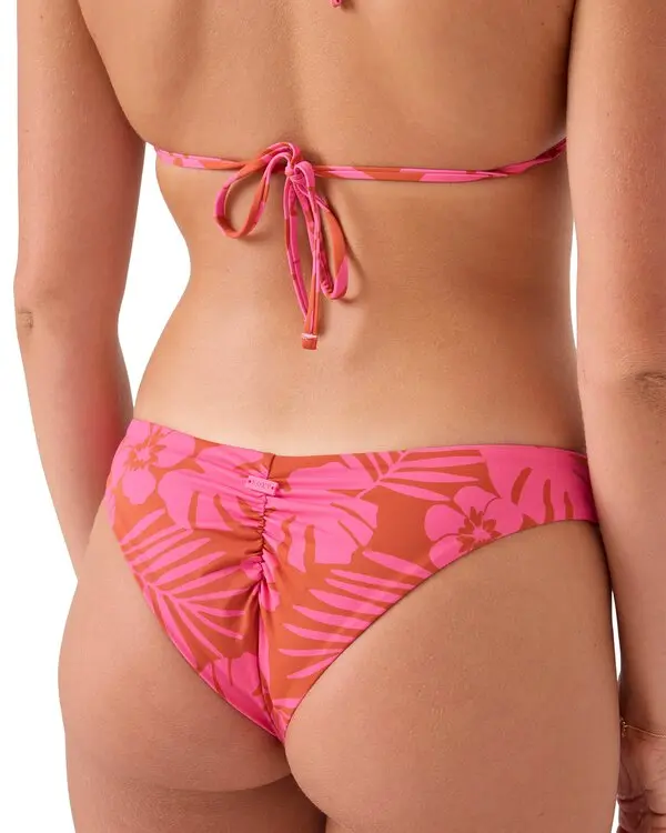 Roxy Sun Chasers Hipster Shirred Cheeky Bikini Bottom