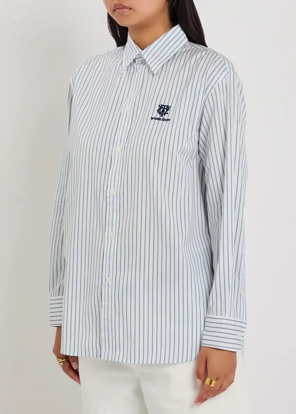 Polo Ralph Lauren Striped Embroidered Cotton Shirt