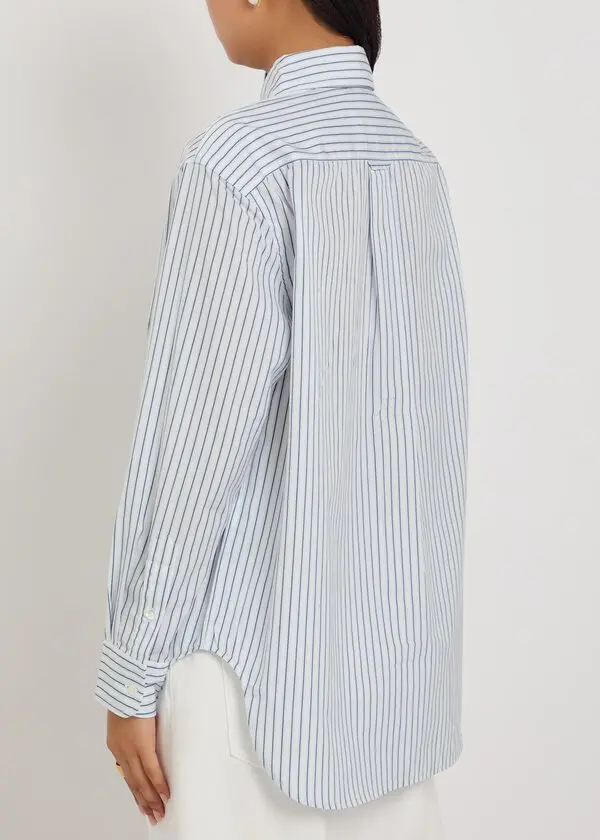 Polo Ralph Lauren Striped Embroidered Cotton Shirt
