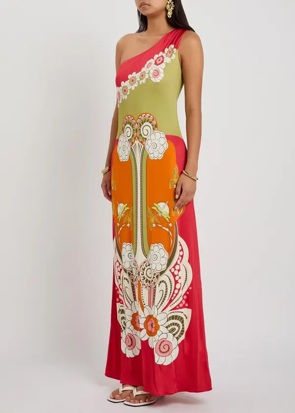 La DoubleJ One-shoulder Maxi Dress - Multicoloured