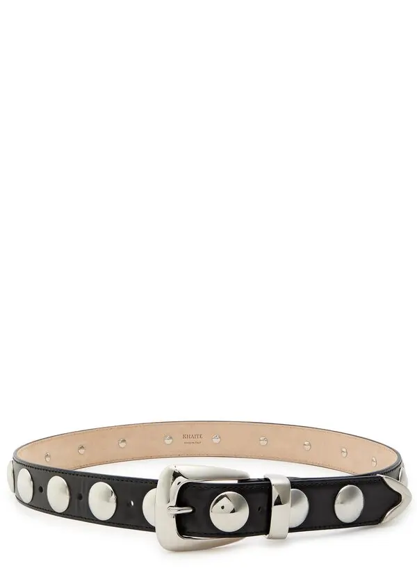 Khaite Benny Studded Leather Belt