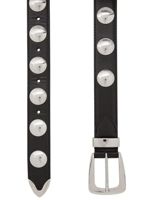 Khaite Benny Studded Leather Belt