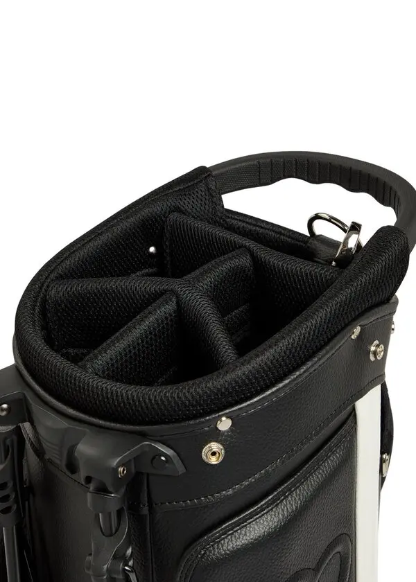 MALBON Embroidered Faux Leather Golf Cart Bag