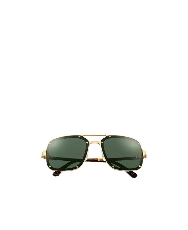 Cartier Pilot Frame Sunglasses - Green