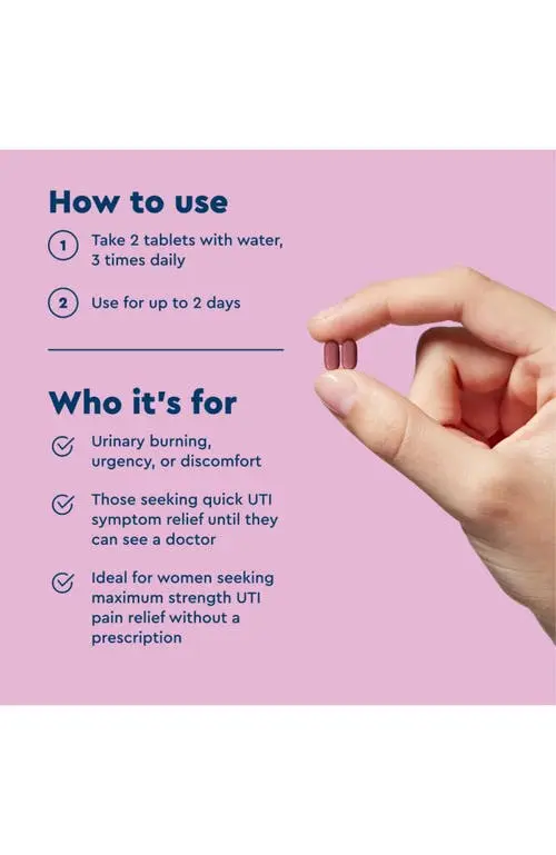 UQORA Ututi Pain Relief Phenazopyridine Hcl Tablets