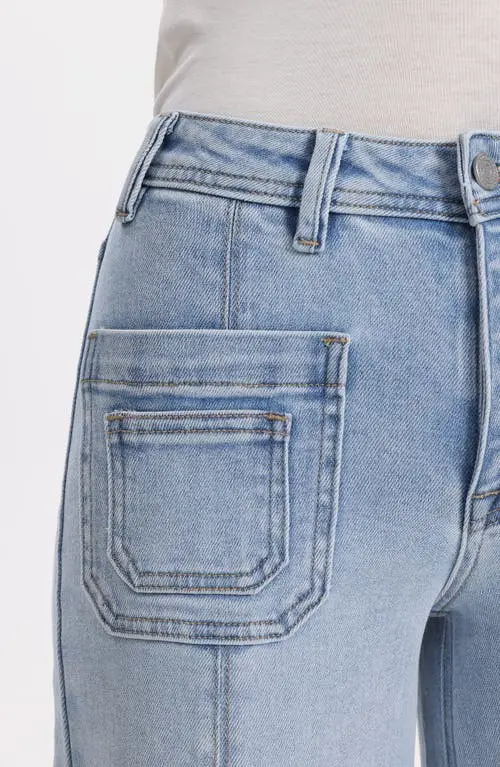 BAYEAS Patch Pocket Wide Leg Jeans