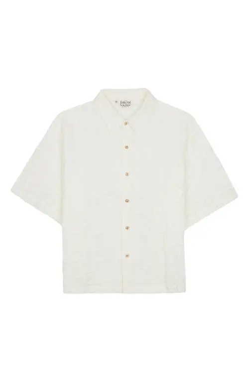 BRAIN DEAD Twisted Piping Embroidered Cotton Button-up Shirt