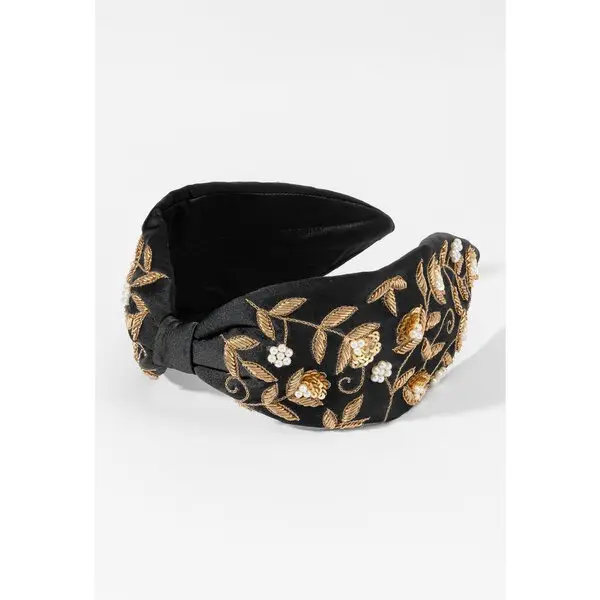 HAIR DRAMA CO Midnight Bloom Embellished Headband