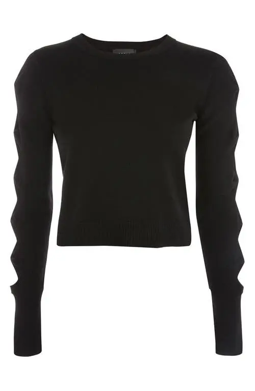 Topshop Bow Sleeve Crop Top