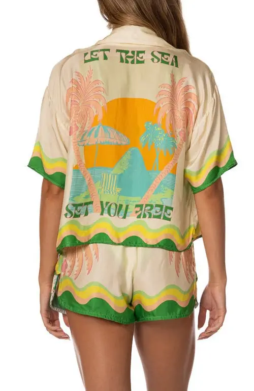 MAAJI Cover-up Shorts With Tropical Print