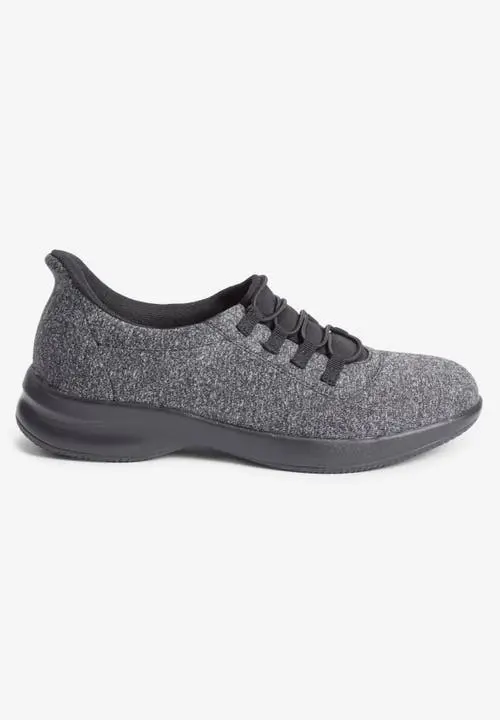 COMFORTVIEW Dina Effortless Entry Step-in Sneaker - Black
