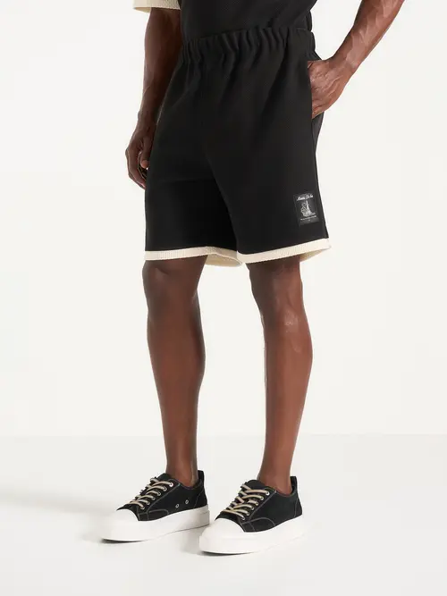 Manière De Voir Crochet Detail Shorts - Black
