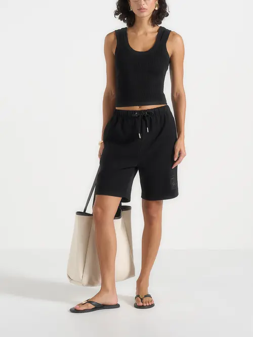Manière De Voir Sh001 Cotton Shorts - Black