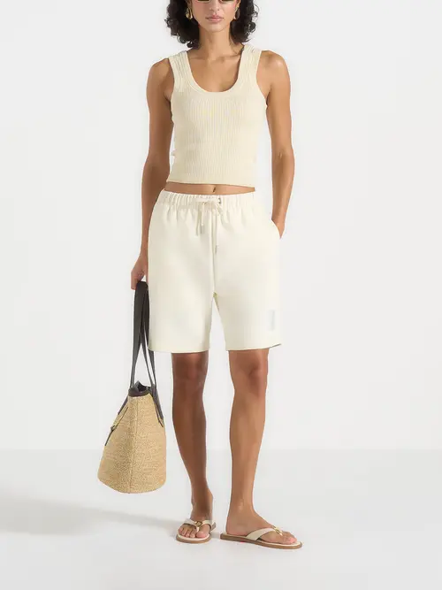 Manière De Voir Cotton Shorts - Cream