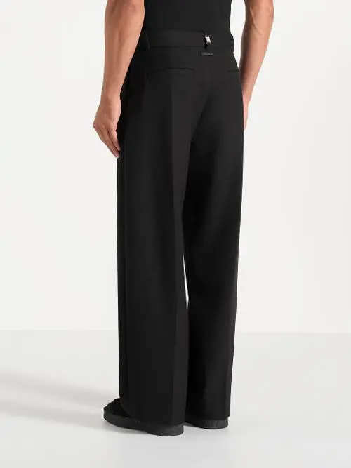 Manière De Voir Loic Wide Leg Tailored Trousers With Belt