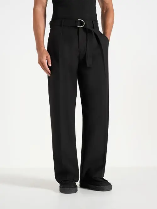 Manière De Voir Loic Wide Leg Tailored Trousers With Belt