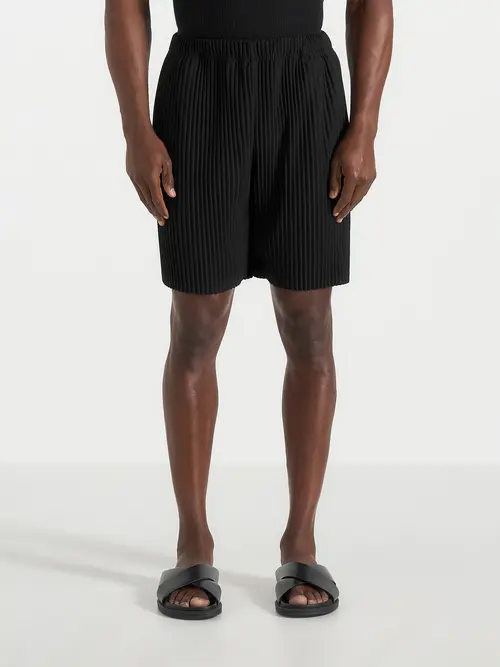 Manière De Voir Drew Pleated Shorts - Black