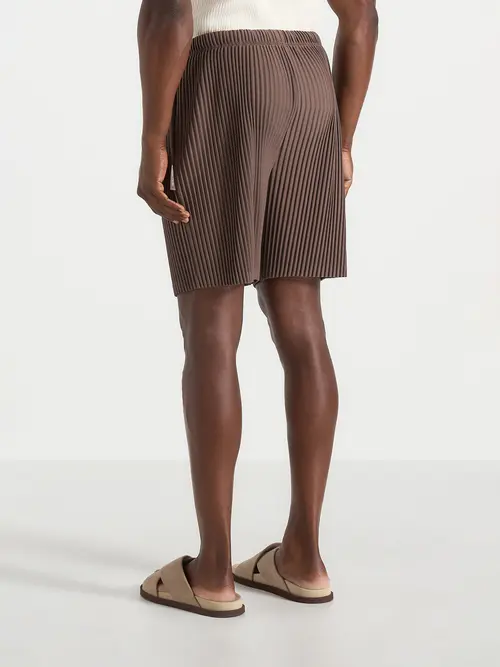 Manière De Voir Drew Pleated Shorts - Taupe