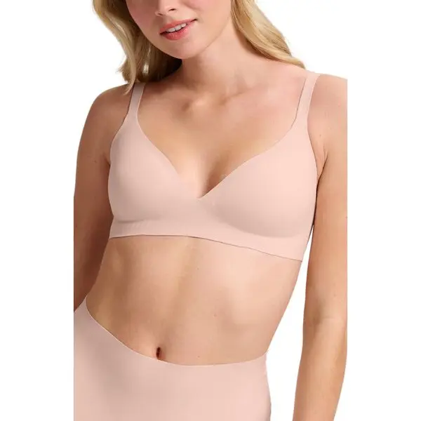 SIELLA No-show Triangle Seamless Bra - Barely Pink