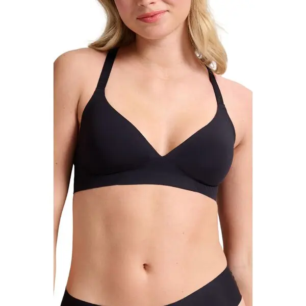 SIELLA No-show Triangle Seamless Bra - Black