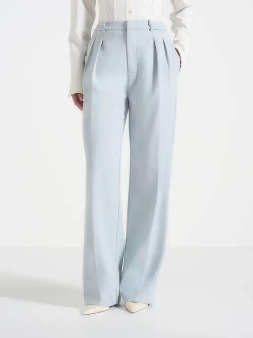 Manière De Voir Julie Tailored Trousers - Light Blue