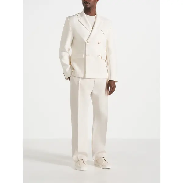 Manière De Voir Didier Double Breasted Suit Jacket - Off White