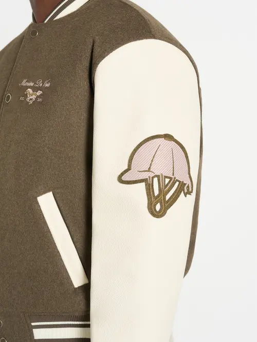 Manière De Voir Equestrian Wool-blend Varsity Jacket