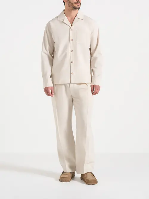 Manière De Voir Constant Linen Overshirt - Natural